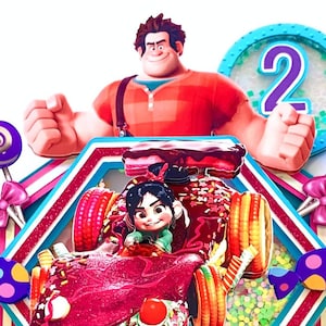 Vanellope Princess Sugar Rush Cake Topper,wreck It Ralph Birthday Party ...
