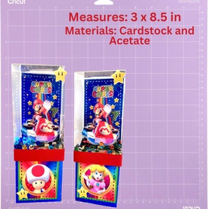 Super Mario Bros Favor Boxes,party Decorations, Mario Custom Birthday ...