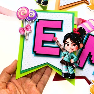 Vanellope Sugar Rush Cake Topper,wreck It Ralph Party,vanellope Cake ...