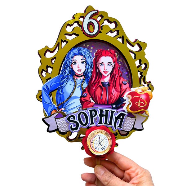 Descendants Rise of Red Cake Toppers - Etsy