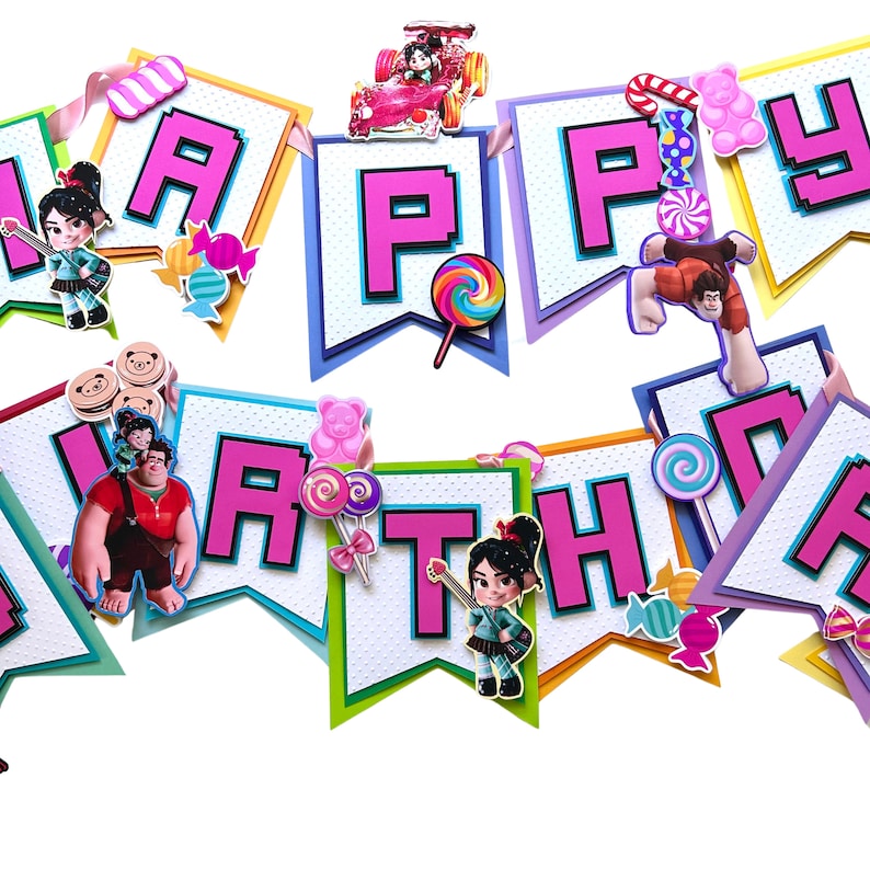 Wreck It Ralph Birthday Cake Topper, Vanellope Party Decorations ...