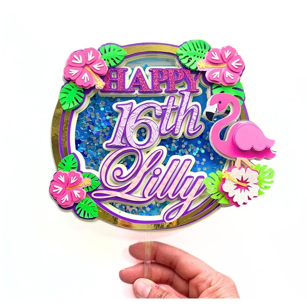 16 Cake Topper - Etsy