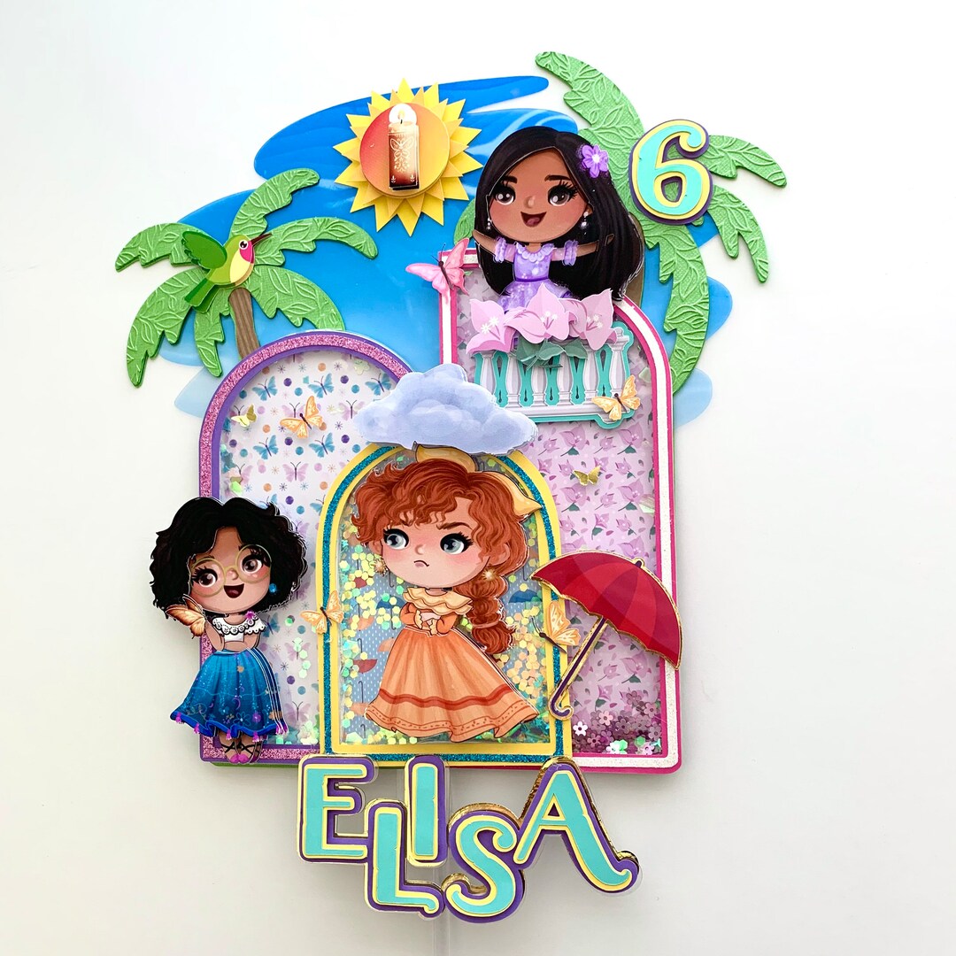 Encanto Tia Pepa Cake Topper,encanto Party Decorations,encanto Birthday ...