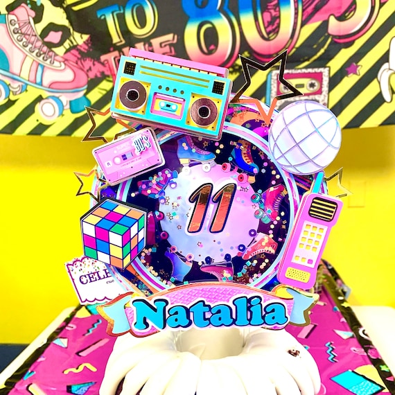 Roller Skate Shaker Cake Topper w/ Motion,80s theme Party,Roller Derby ...