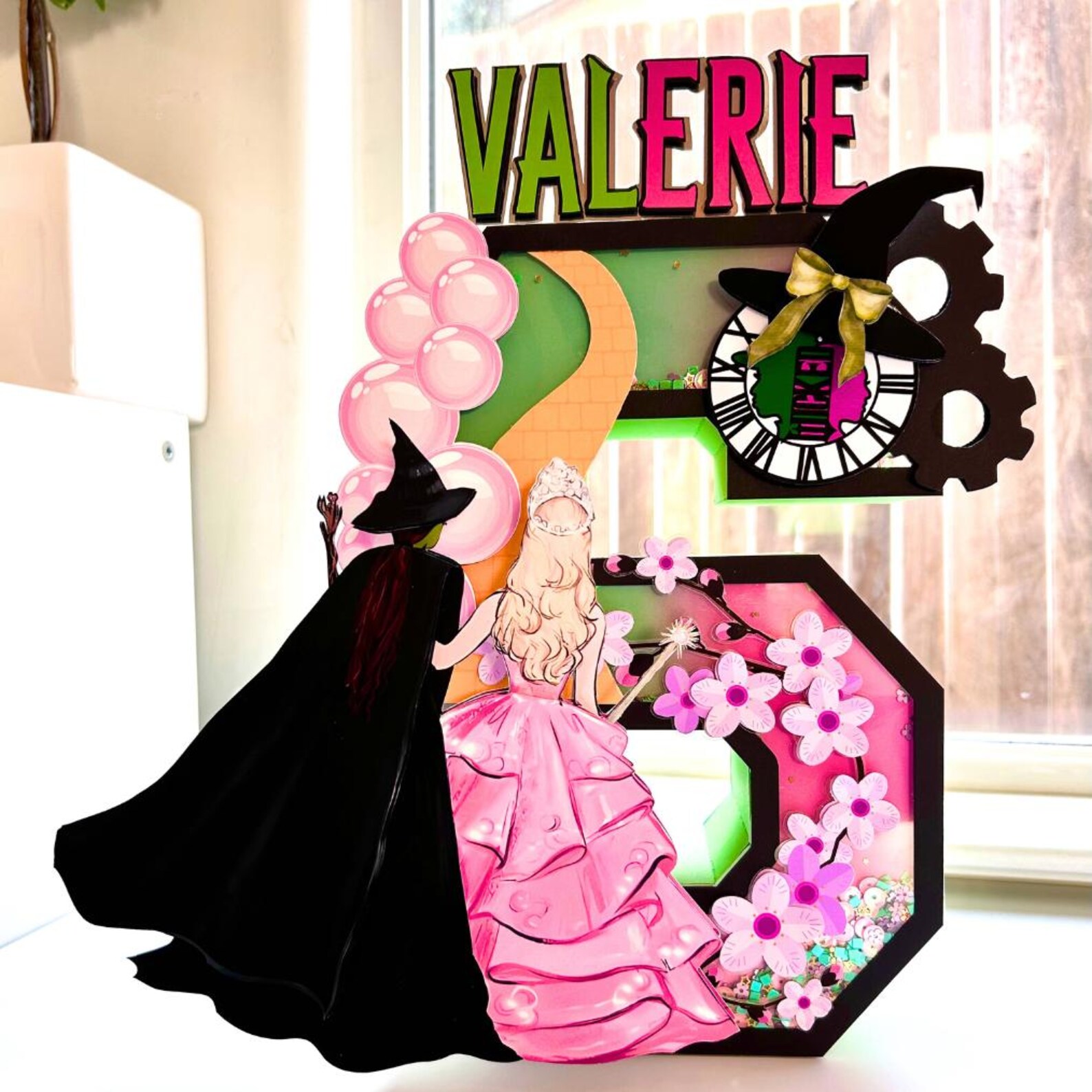 Wicked 3D Letters, Glinda and Elphaba Birthday Party Decoration, Pink ...