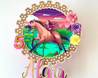 Spirit Riding Free Cake Topper - Etsy