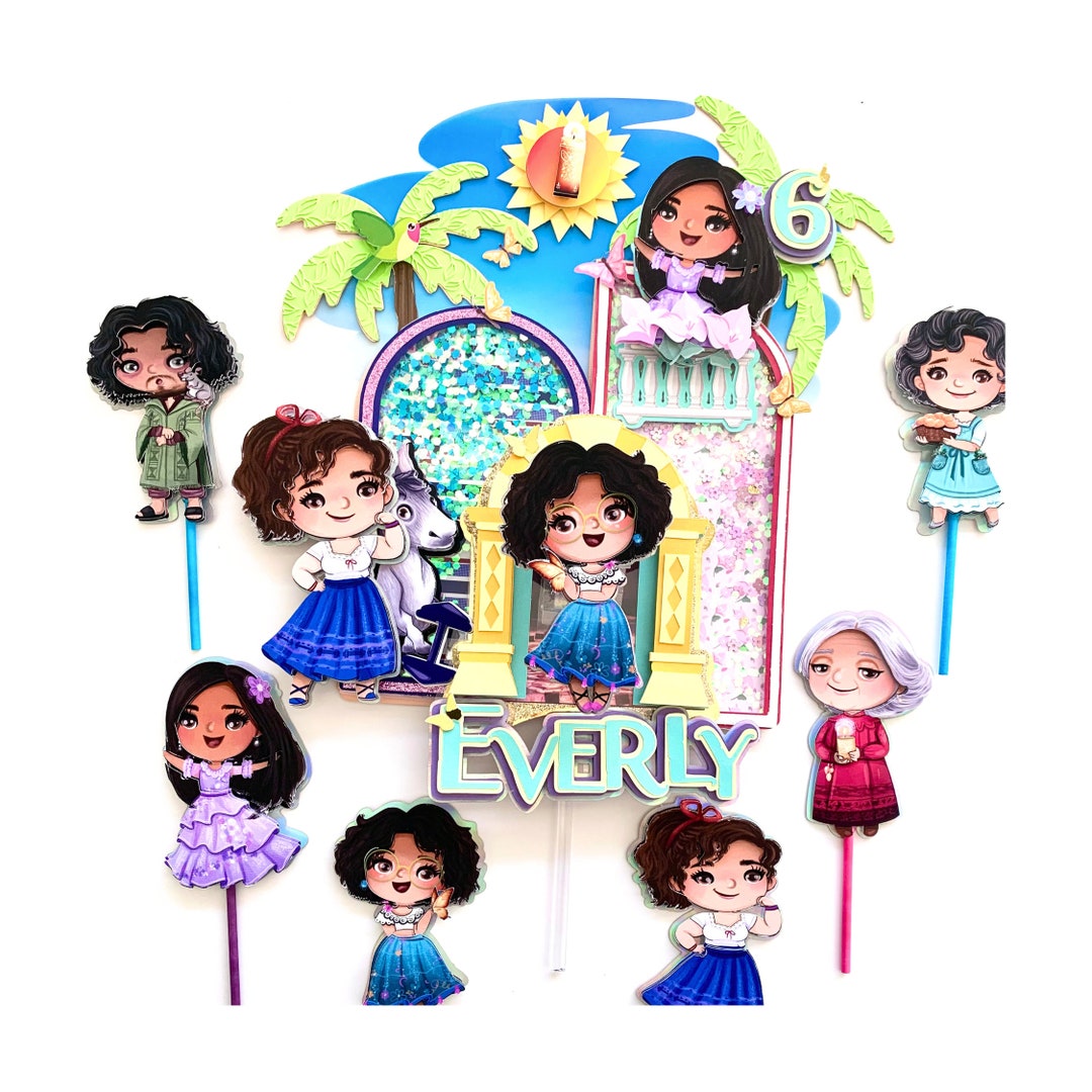 Encanto Shaker Cake Topper Encanto Birthday Party Decor Mirabel