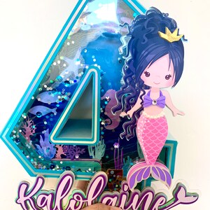 Ariel 3D Letter,little Mermaid Birthday Party Decorations,custom 3d ...