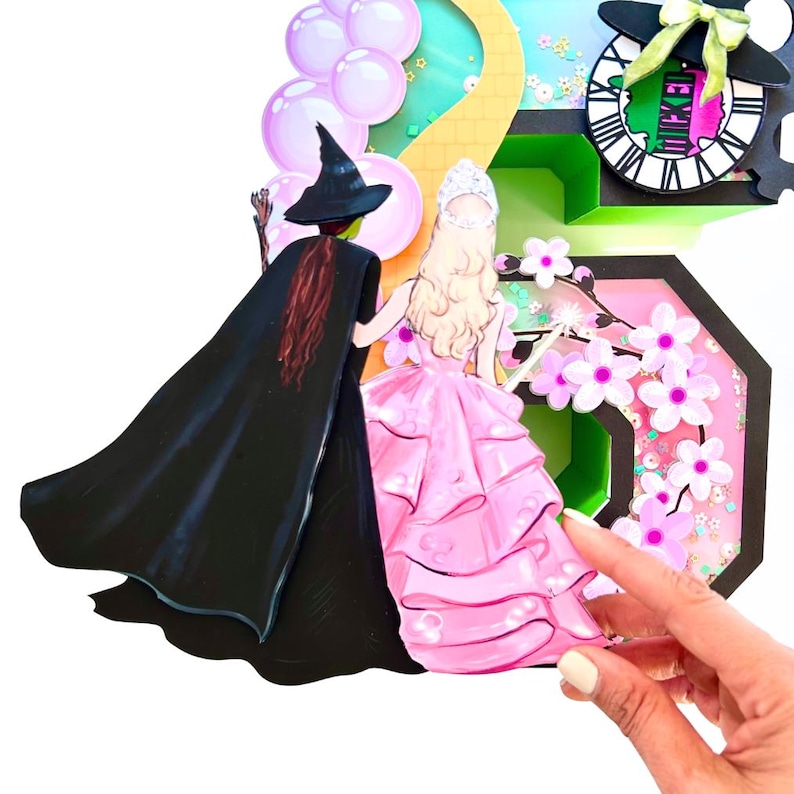 Wicked 3D Letters, Glinda and Elphaba Birthday Party Decoration, Pink ...
