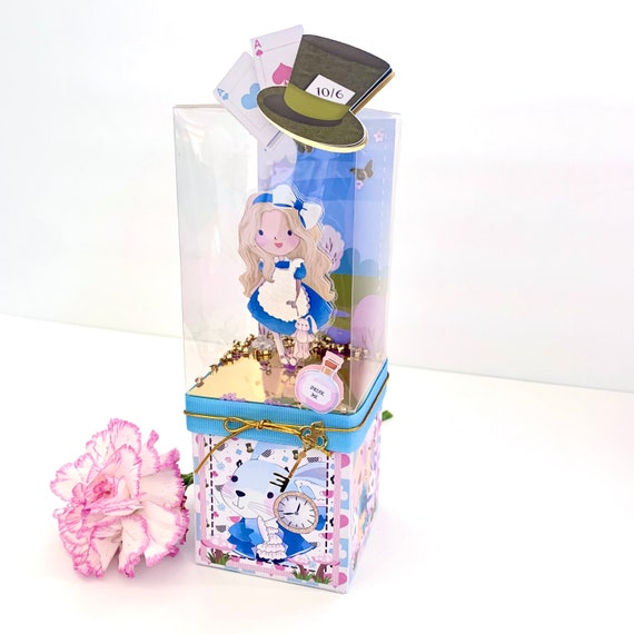 Alice in Wonderland Scenery Favor Box,ONEderland Party Decor,Alice ... Alice in Wonderland Scenery Favor Box,ONEderland Party Decor,Alice ...