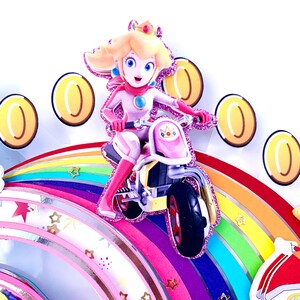 Princess Peach Birthday Cake Topper, Custom Mario Bros Party Decor ...