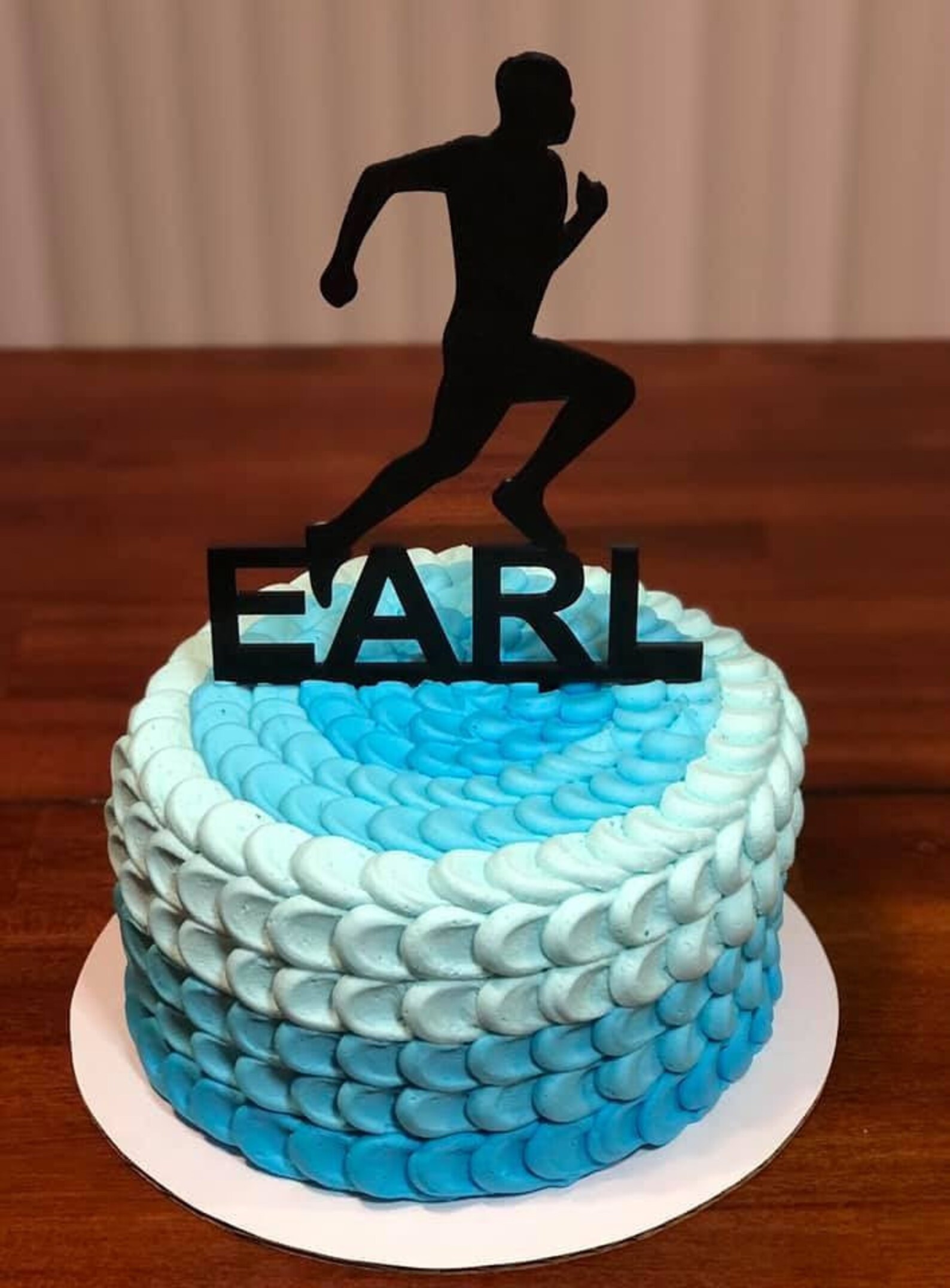 Customizable Runner Cake Topper | Etsy