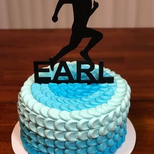 Customizable Runner Cake Topper - Etsy