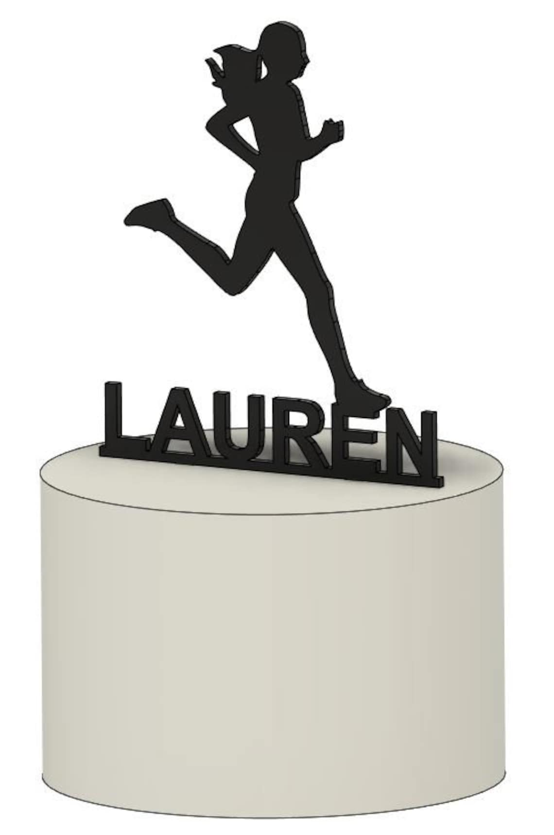 Customizable Runner Cake Topper - Etsy