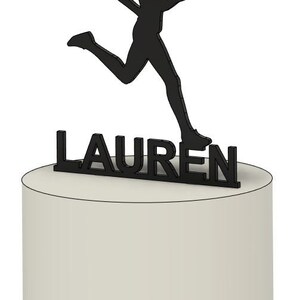 Customizable Runner Cake Topper - Etsy