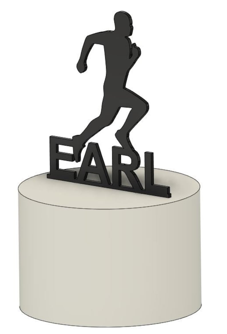 Customizable Runner Cake Topper | Etsy