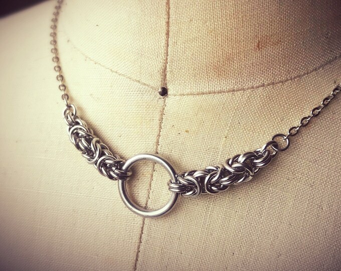 Byzantine O Ring Discreet Day Collar Necklace, BDSM Collar, DDLG or ...