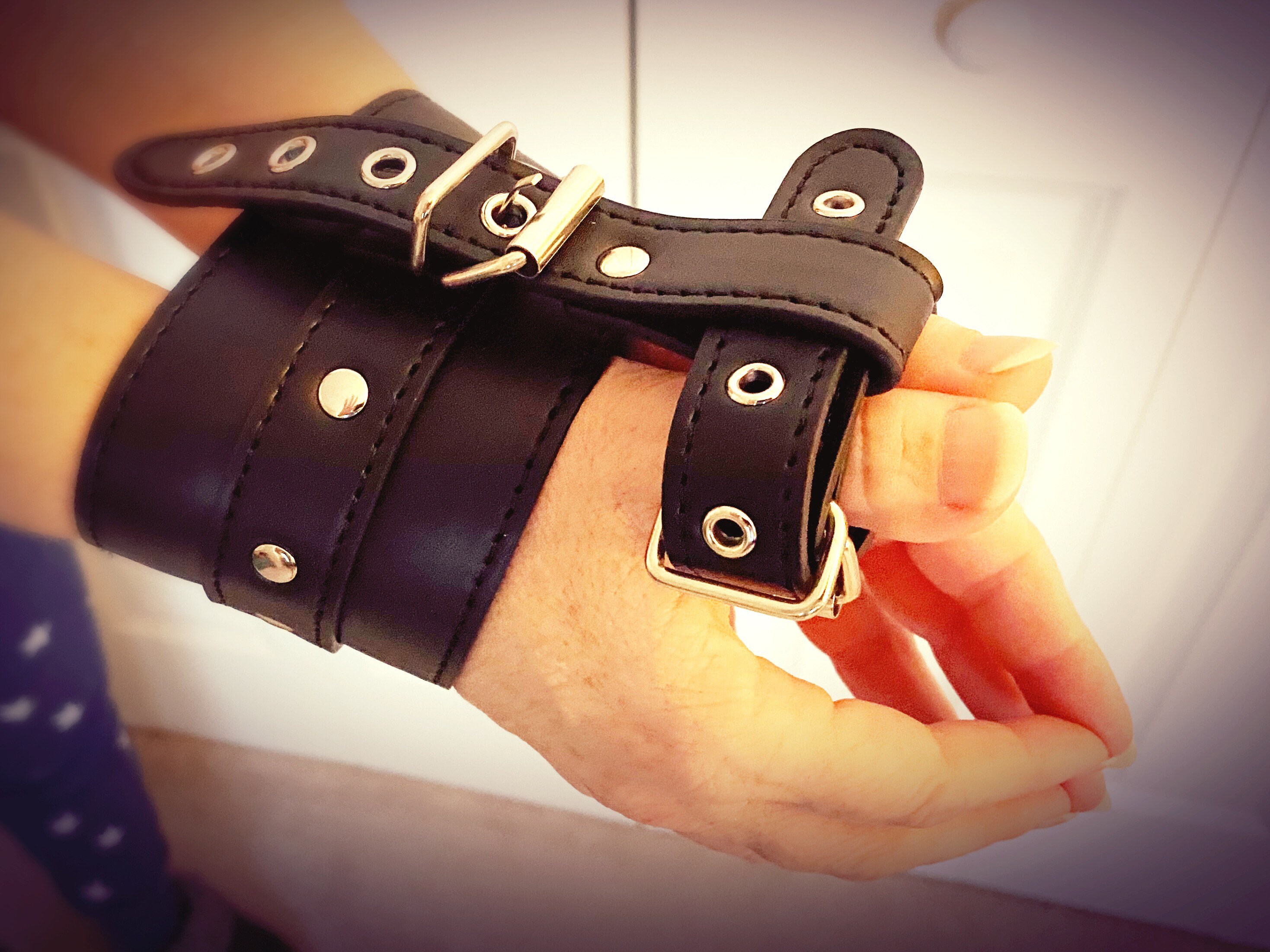 Wrist and Thumb Restraint Device Leather Bondage Harness or - Etsy