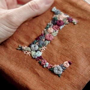 Embroidery Template Letter "n" Monogram Filled With Instructions and ...