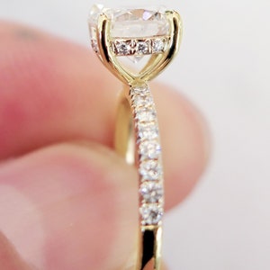 2Ct Round Solitaire Engagement ring Classic Round Cut 4 | Etsy