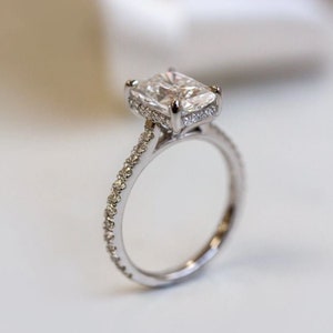 9x7 MM Radiant Cut Engagement Ring - Solitaire Ring - Radiant Cut ...