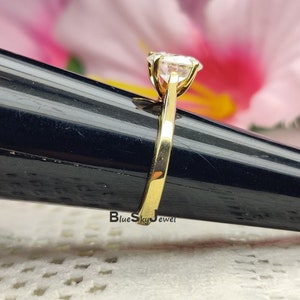 2ct Solitaire Engagement Ring Round Cut Man Made Diamond - Etsy