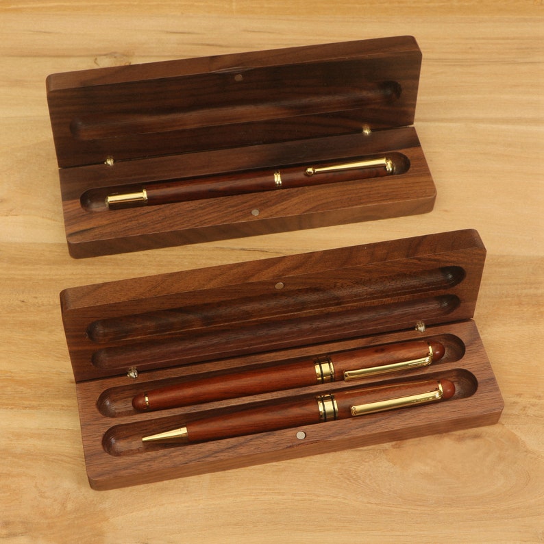 Personalized Wedding Pen, Engraved Wooden Pen, Walnut Pen With Box, Set ...
