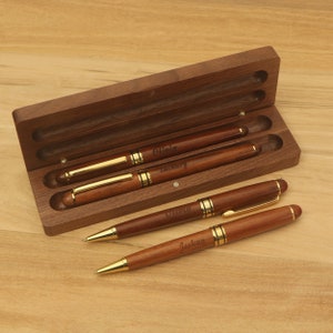 Teacher Appreciation Gift: Handcrafted Walnut Pen With Custom Box ...