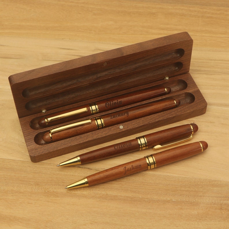 Teacher Appreciation Gift: Handcrafted Walnut Pen With Custom Box ...