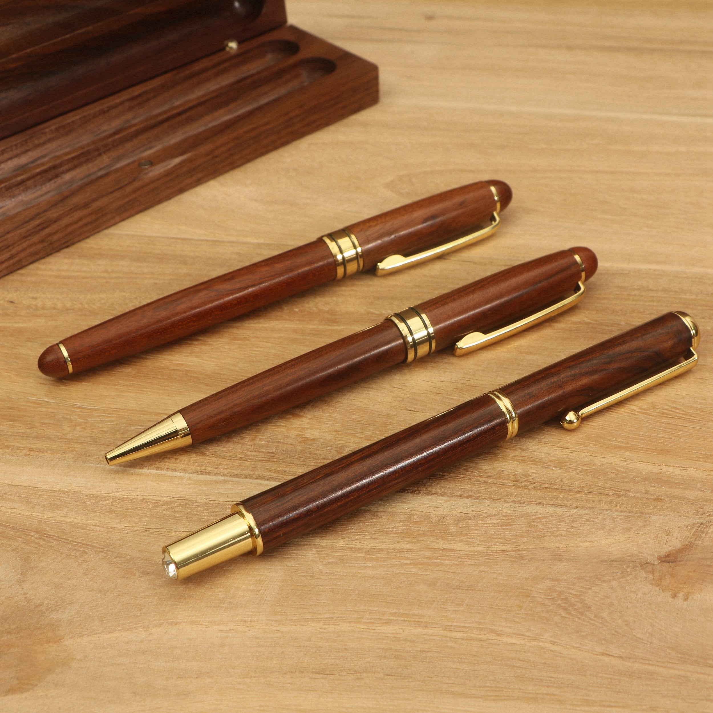 Personalized Wedding Pen, Engraved Wooden Pen, Walnut Pen With Box, Set ...