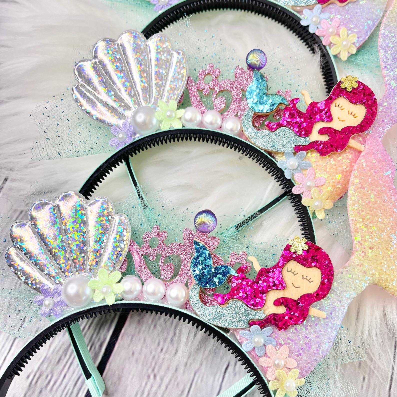 Mermaid Crown for Girls, Mermaid Birthday Party, Little Mermaid Tiara ...