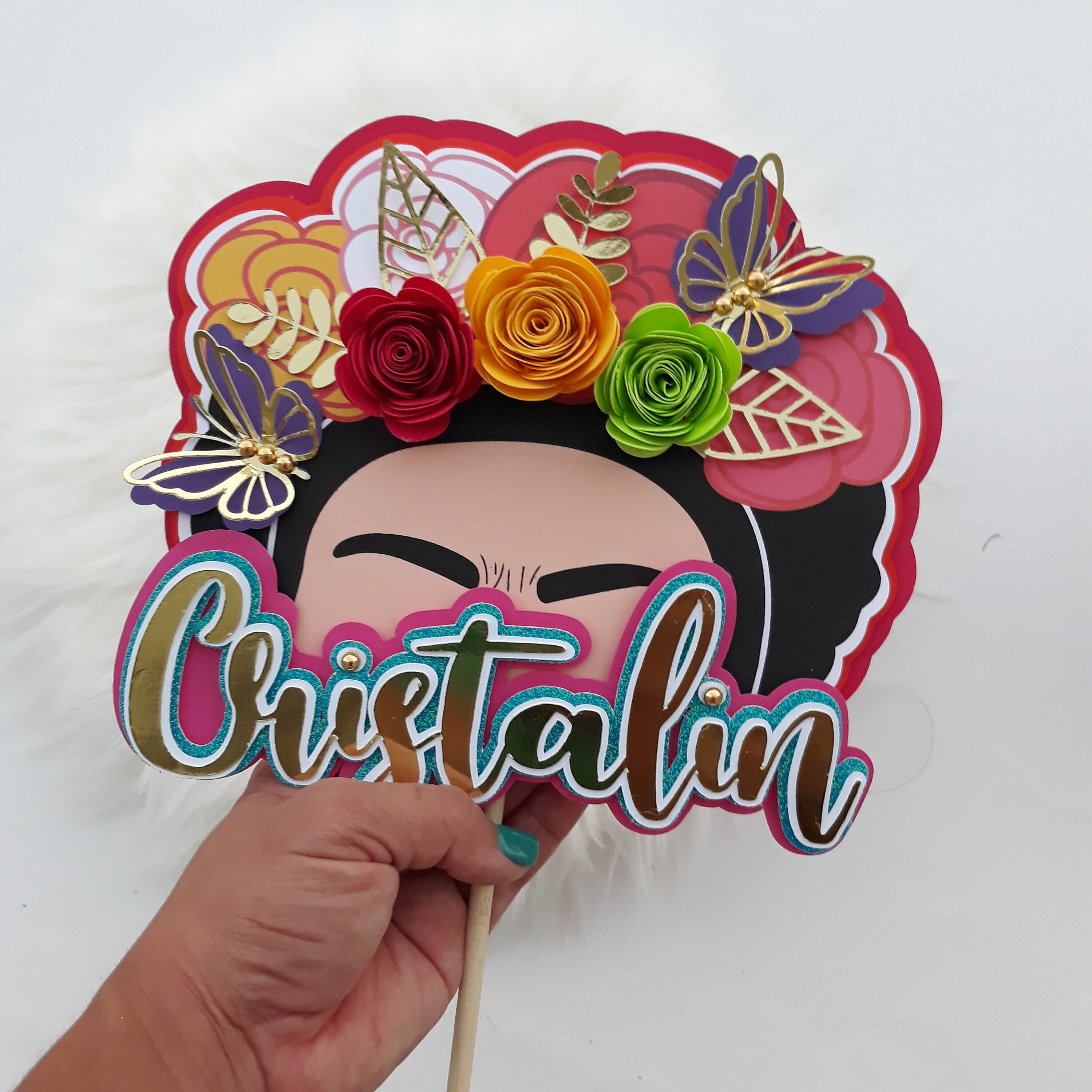 Frida cake topper Frida Kahlo Party décor Frida Kahlo Cake | Etsy