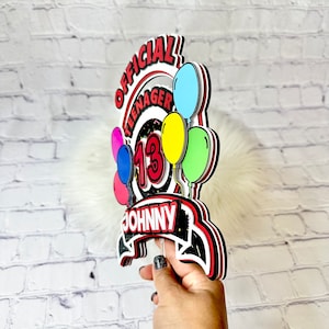 Custom Happy Birthday Cake Topper, Cake Topper for Him, Birthday Boy ...