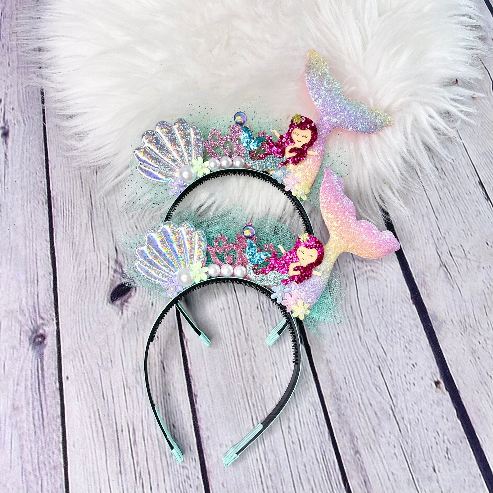 Mermaid Crown for Girls, Mermaid Birthday Party, Little Mermaid Tiara ...