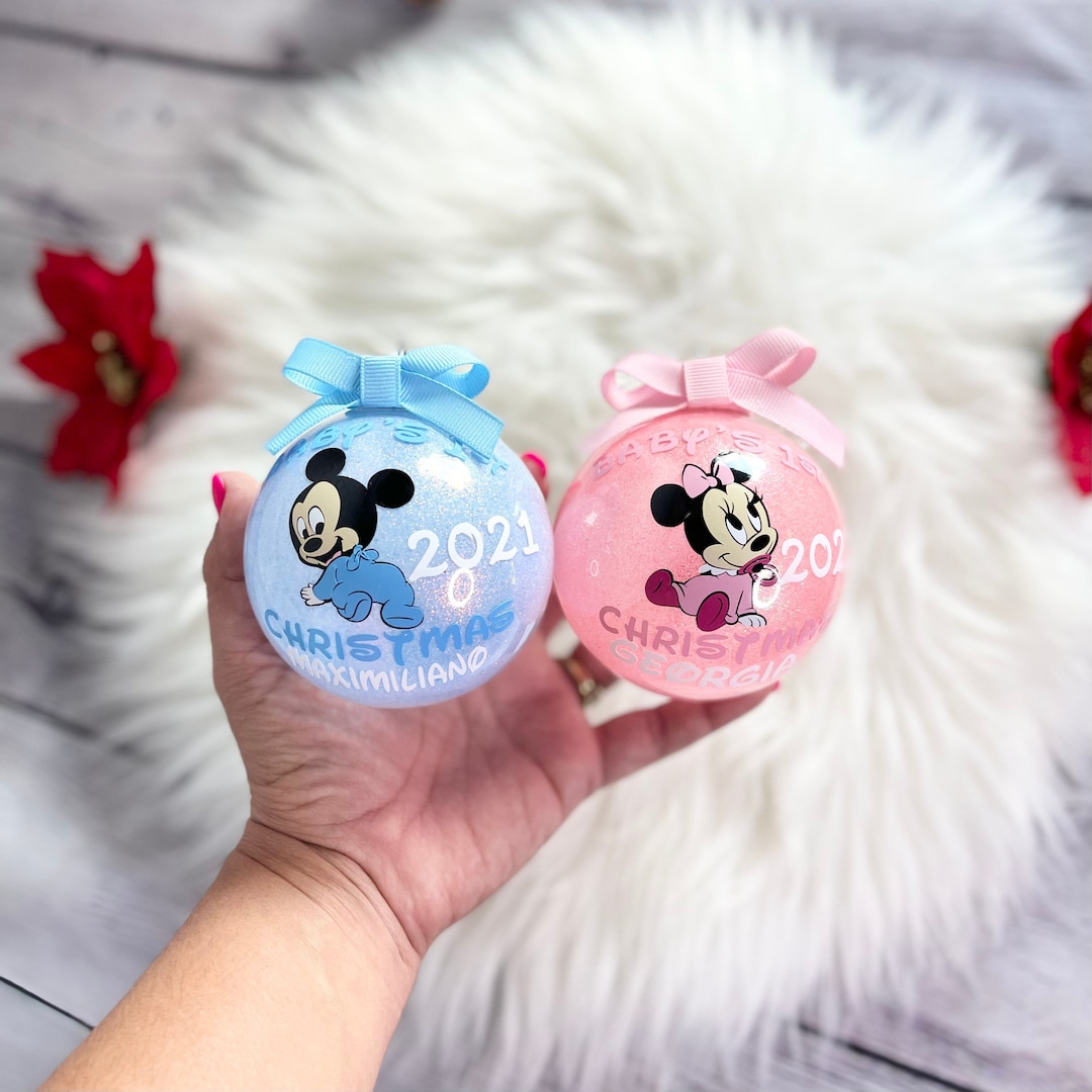 Babies First Christmas Ornament, Personalized Baby 1st Ornament, Custom ...