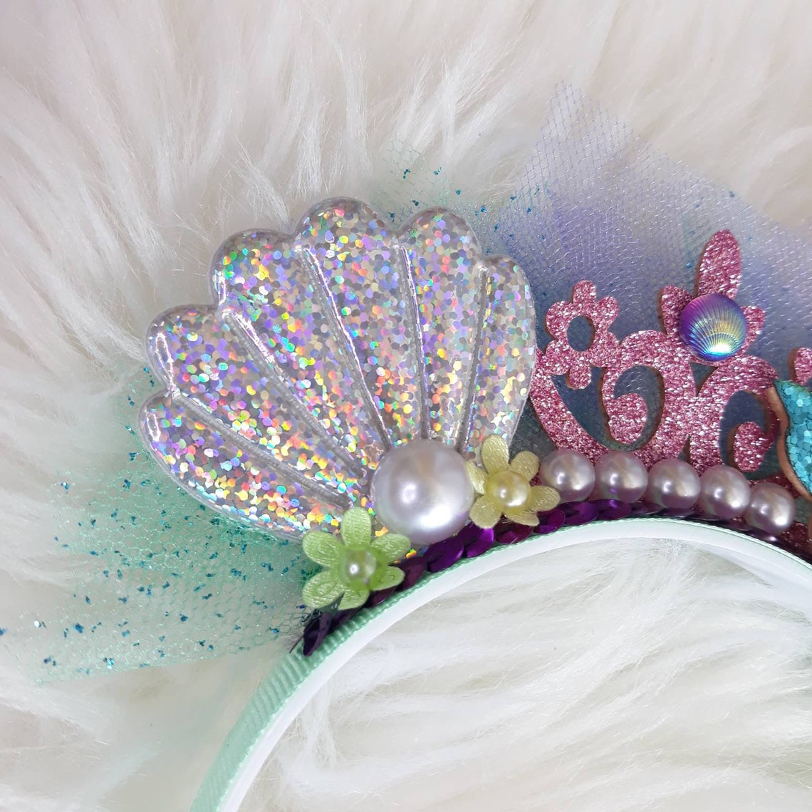 Mermaid Crown for girls Mermaid Birthday Party Little | Etsy