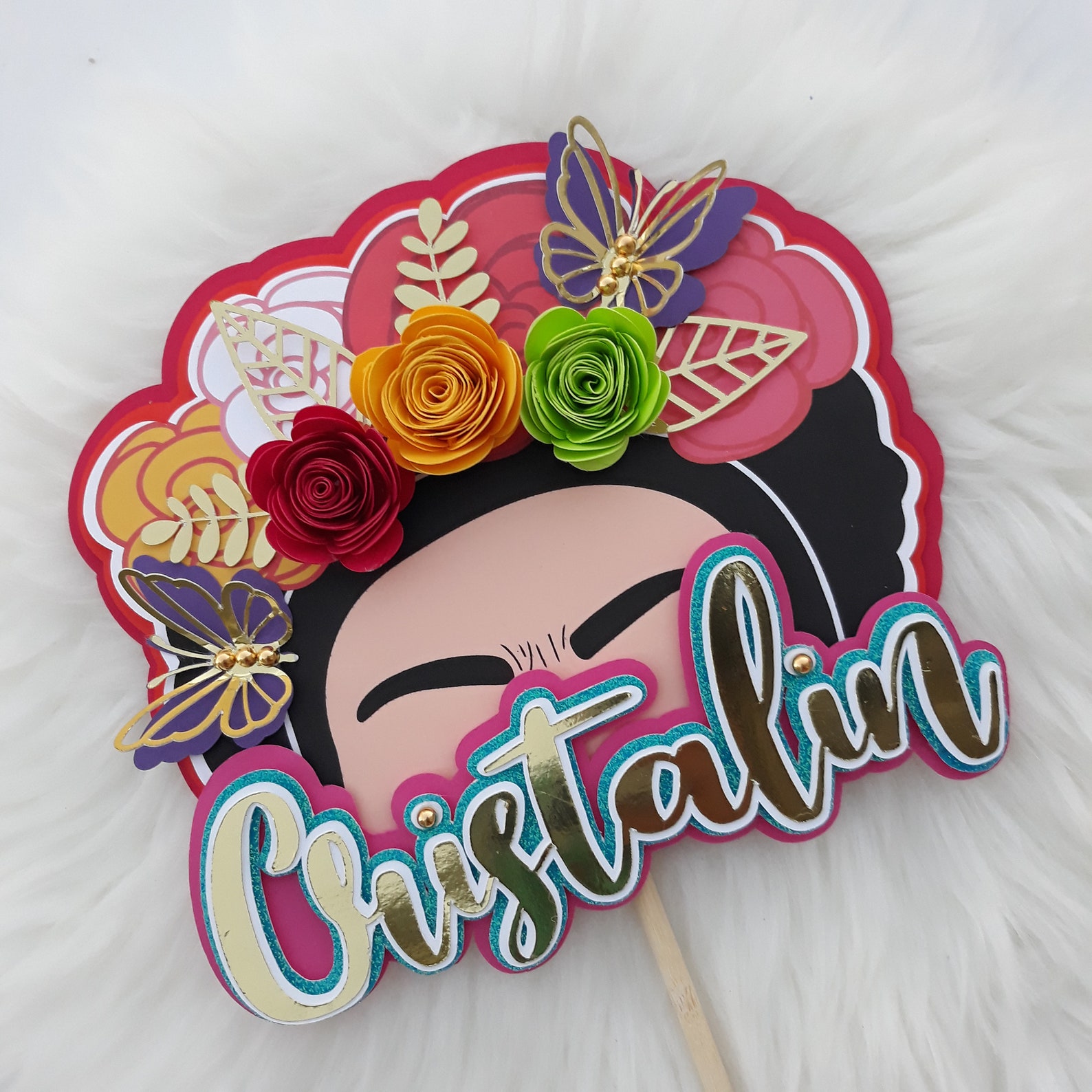 Frida cake topper Frida Kahlo Party décor Frida Kahlo Cake | Etsy