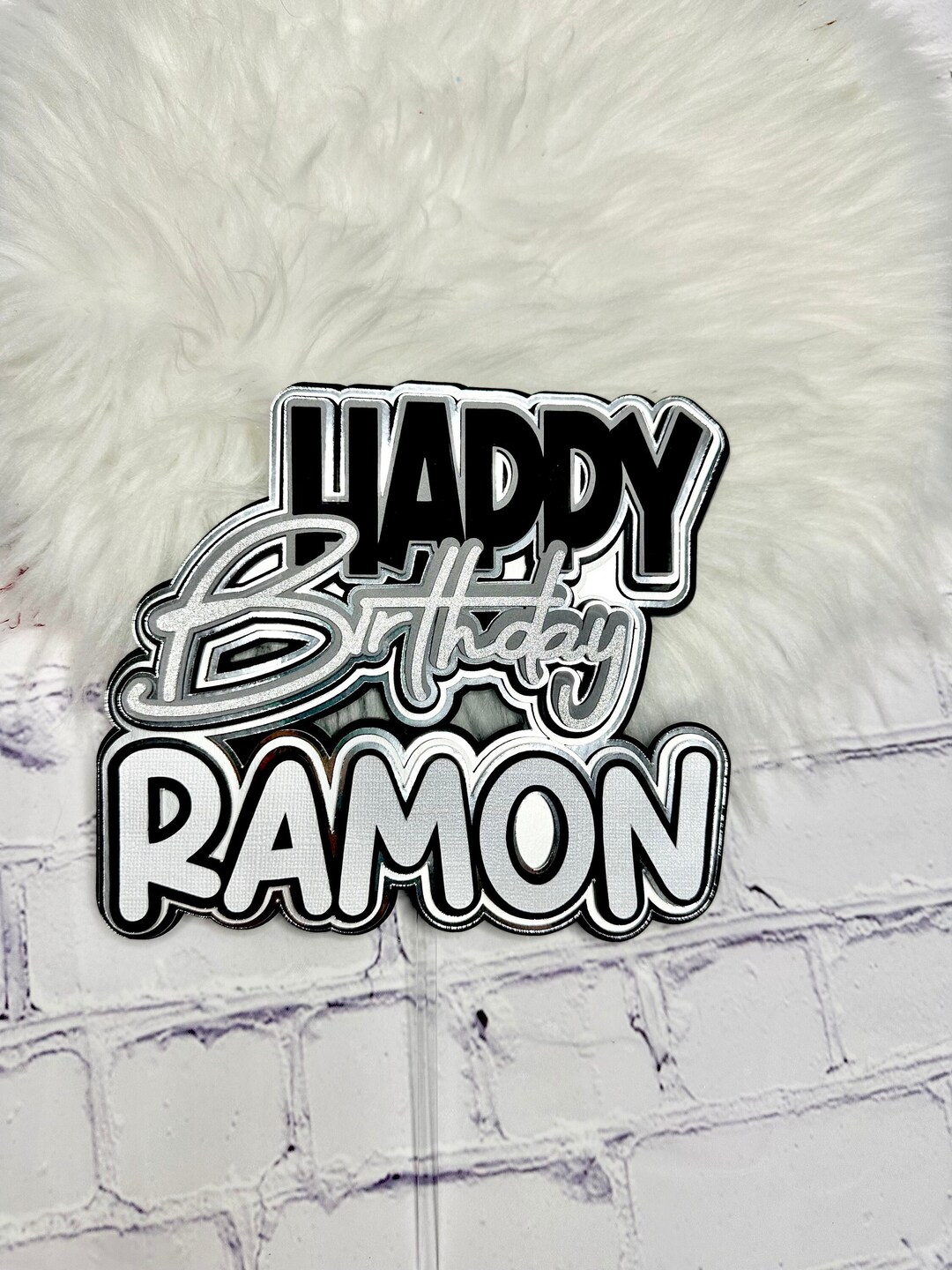 Custom Happy Birthday Cake Topper, Cake Topper for Him, Birthday Boy ...