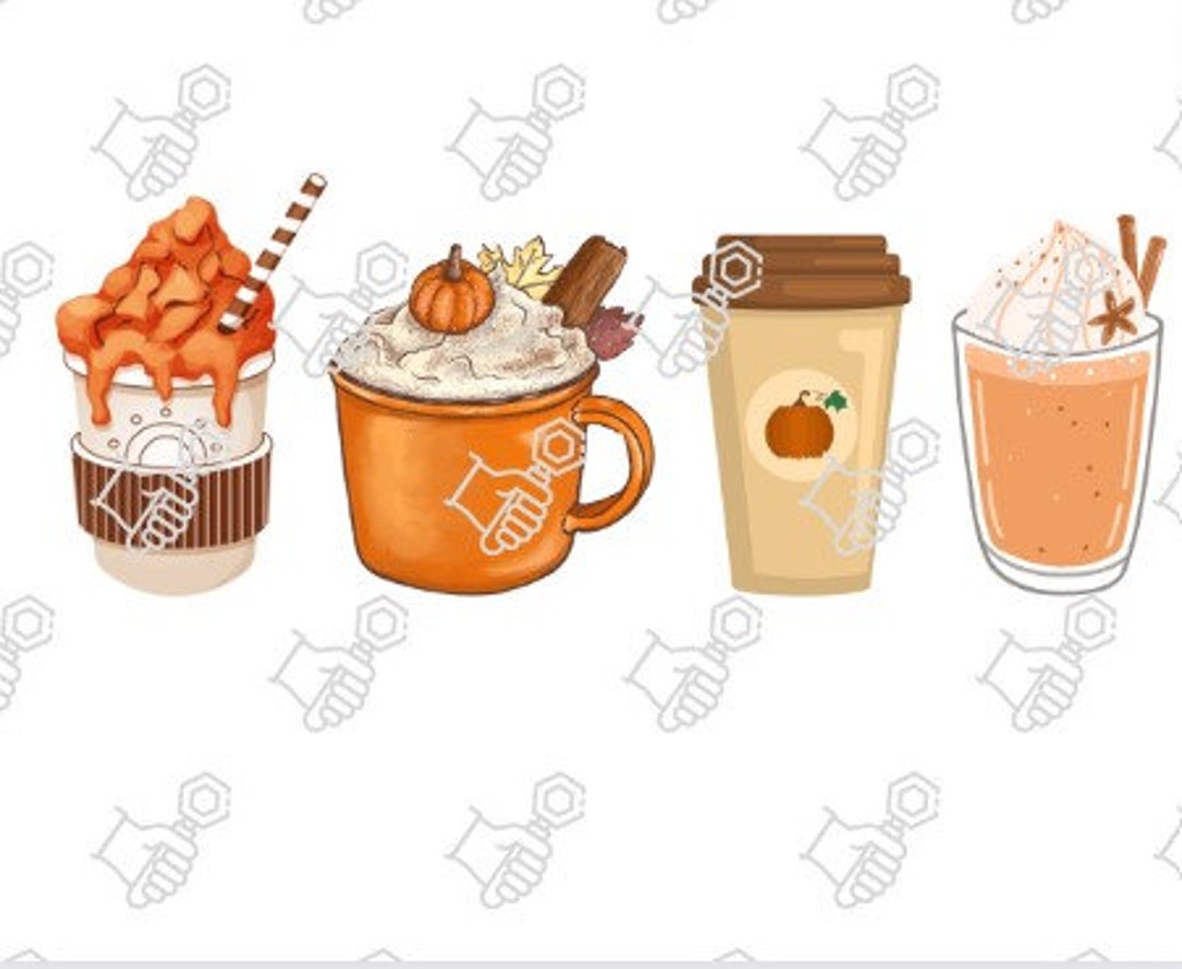 Fall Coffee PNG - PSL - Pumpkin Spice Latte - Fall Drink - PNG - Etsy