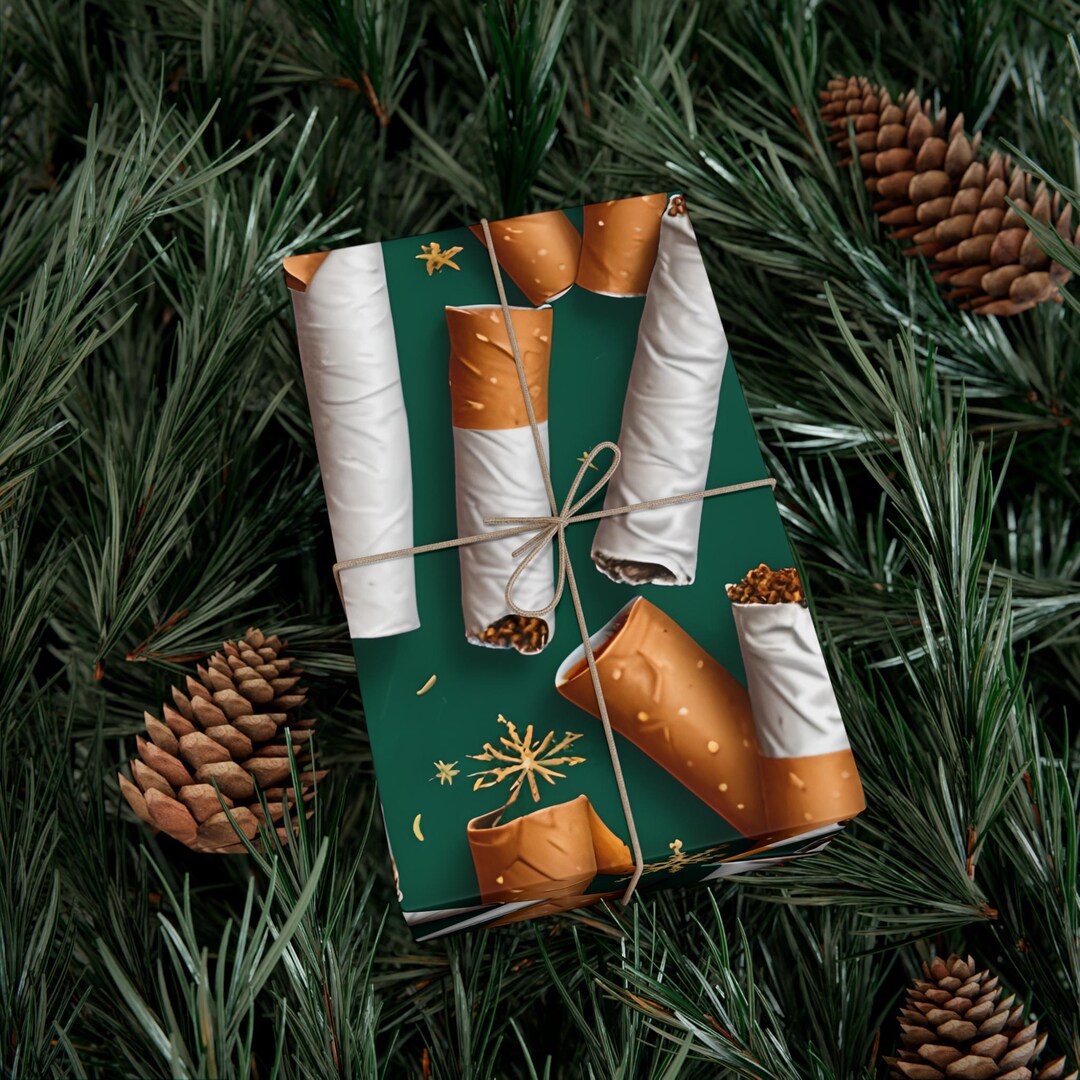 Funny Cigarette Wrapping Paper Cigarette Gift Wrap - Etsy