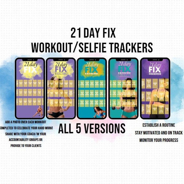 21 Day Fix Tracker - Etsy