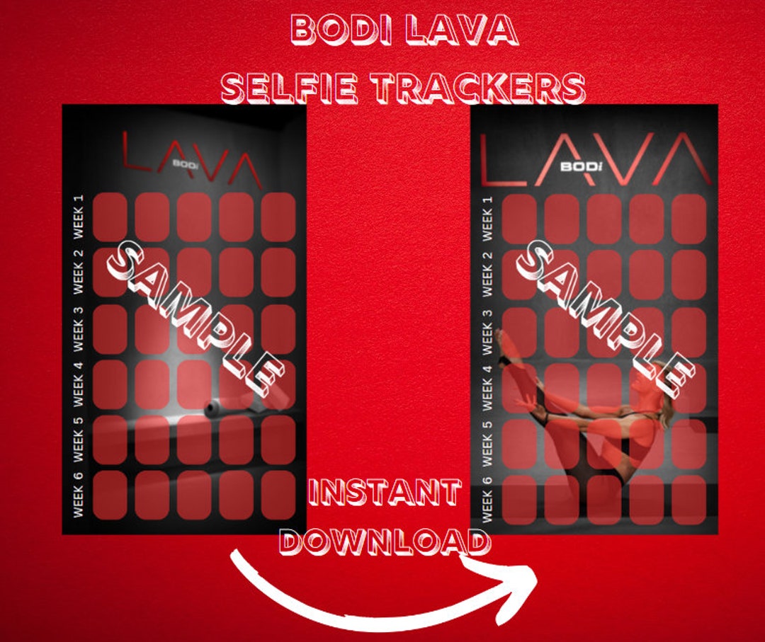 Bodi Lava Selfie Trackers - Workout Trackers - Beachbody Tracker - Etsy
