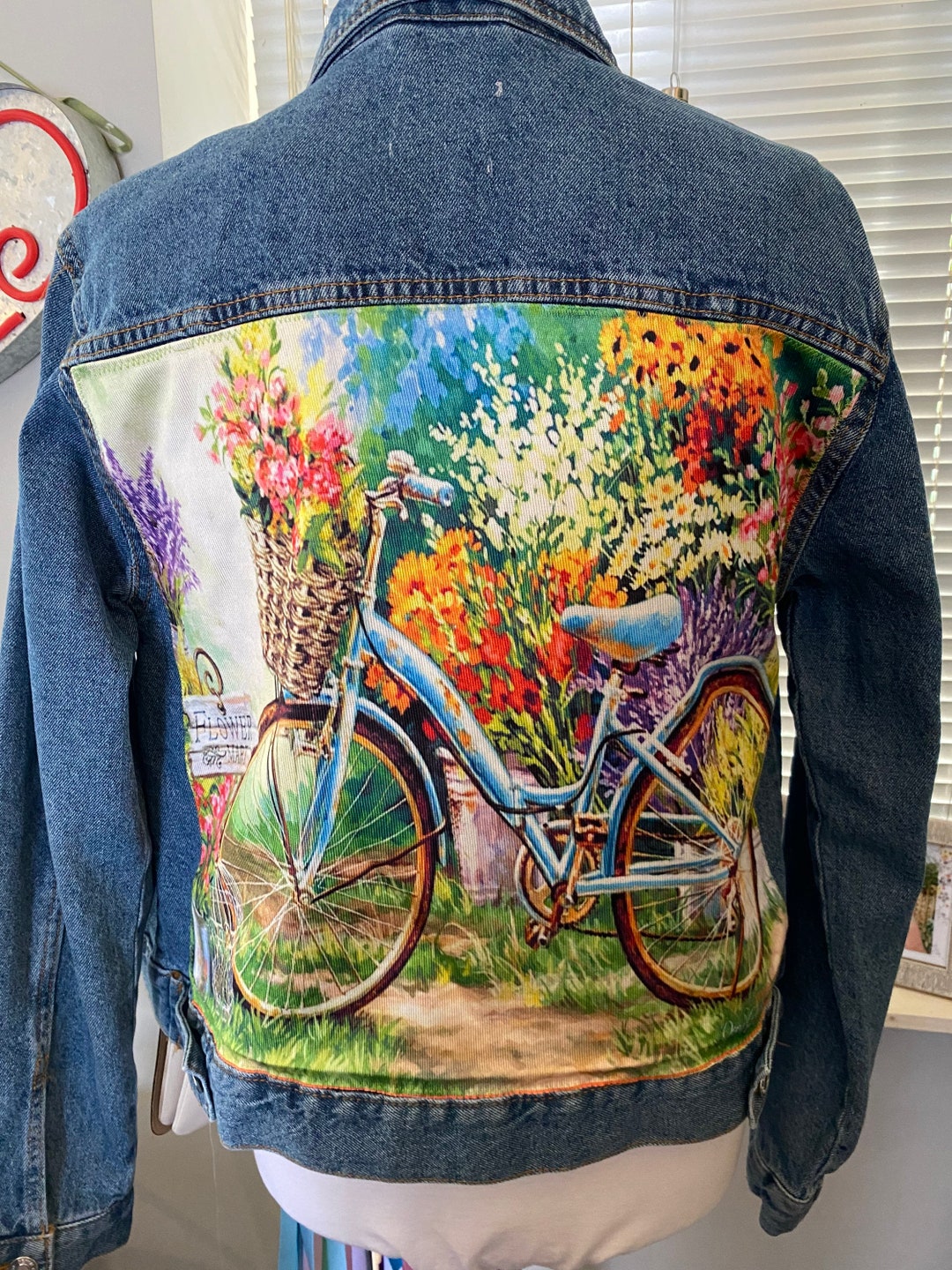Reworked Denim Jacket - Etsy UK