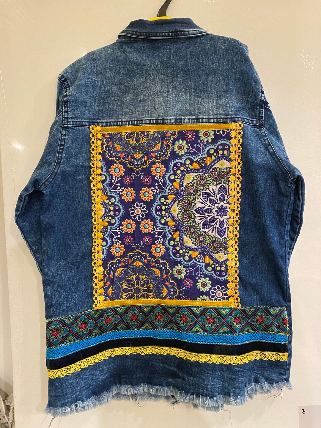 Reworked Boho Inspired Denim Shacket - Etsy