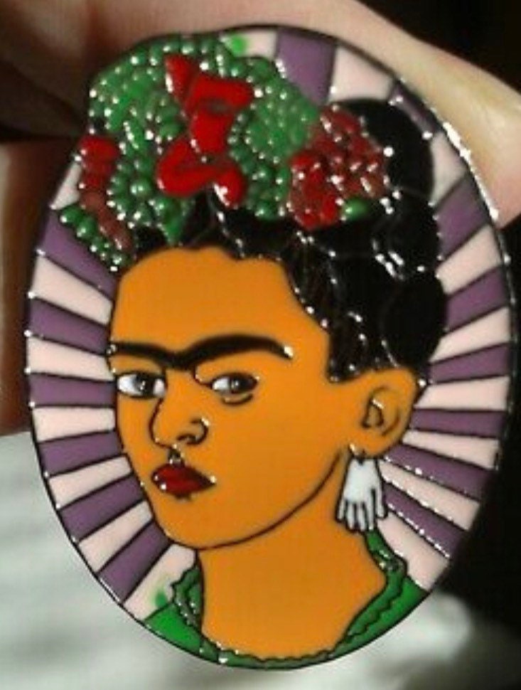 Frida Kahlo enamel pin | Etsy