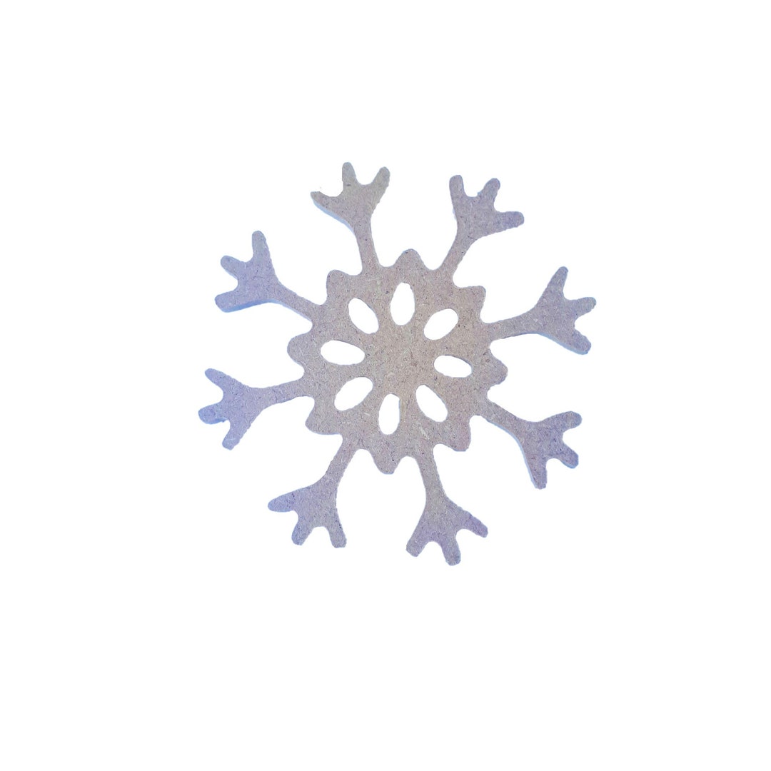 Snowflake Unfinished MDF Cutout Shapes Multiple Bundles - Etsy