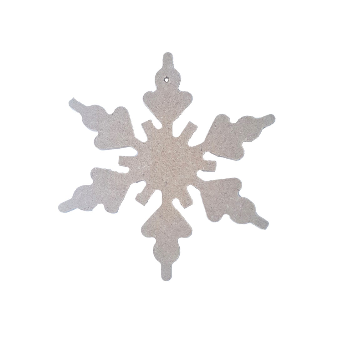 Snowflake 2 Unfinished MDF Cutout Shapes Multiple Bundles - Etsy