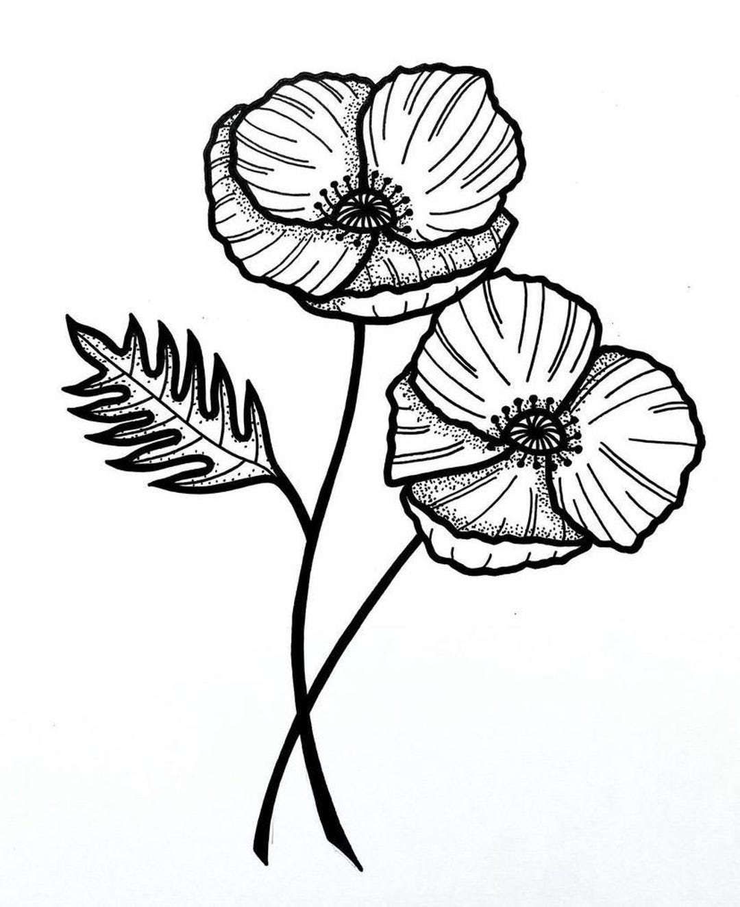 Poppies Print - Etsy
