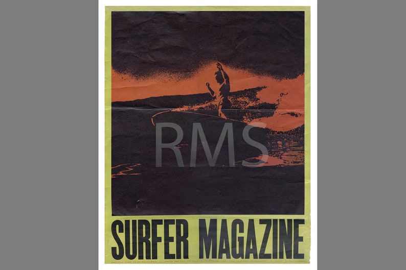 OOAK 18 X 24 1964 Surfer Magazine Poster Showing the Winner of the Very ...