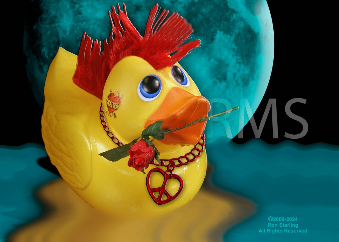 Download Scalable Valentines Punk Duck 2024 Delulu Rubber Duckies ...